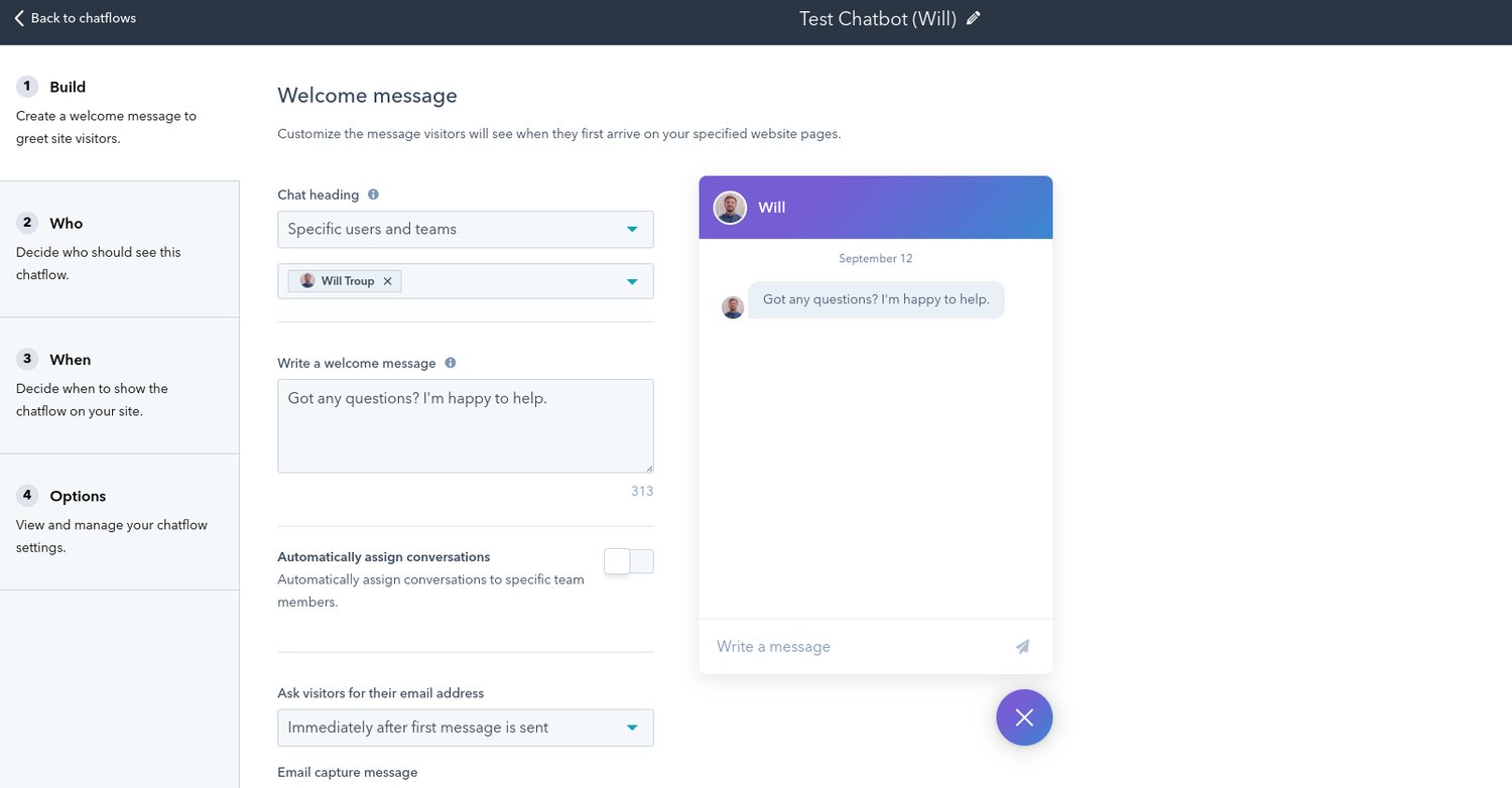 How to make a chatbot in HubSpot in 5 easy steps