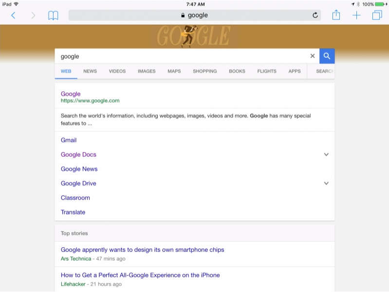 People don't like Google's new search interface for tablets