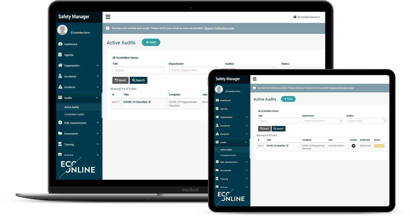 EcoOnline tilbyr gratis HMS-verktøy for å hindre smitte av COVID-19